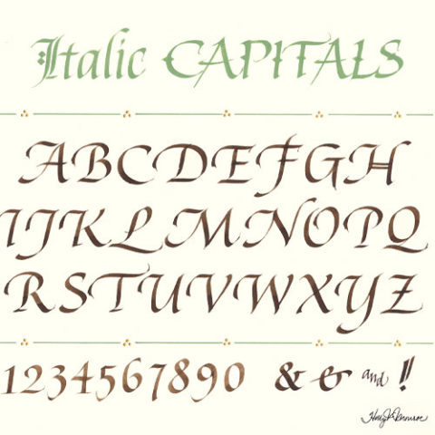 Italic Lettering Basics & Beyond | Roman Holiday