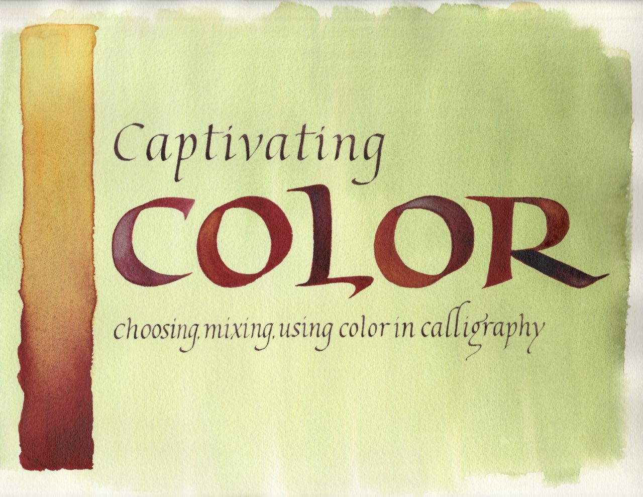 Captivating Color in Calligraphy | Roman Holiday