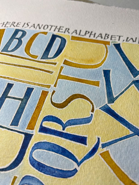 Colorful Lettering Composition | CalligraphyConference.org